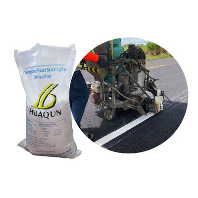 Anti-Slip Self-Drying Putih Dan Kuning Thermoplastic Traffic Road ...